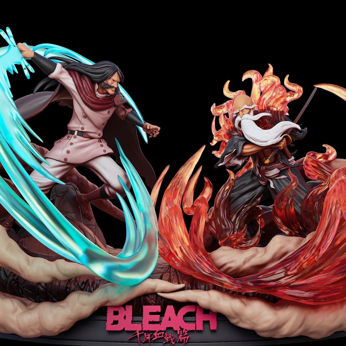 Ywach vs Yamamoto STL File 3D Printing Design File Anime Bleach Charac ...