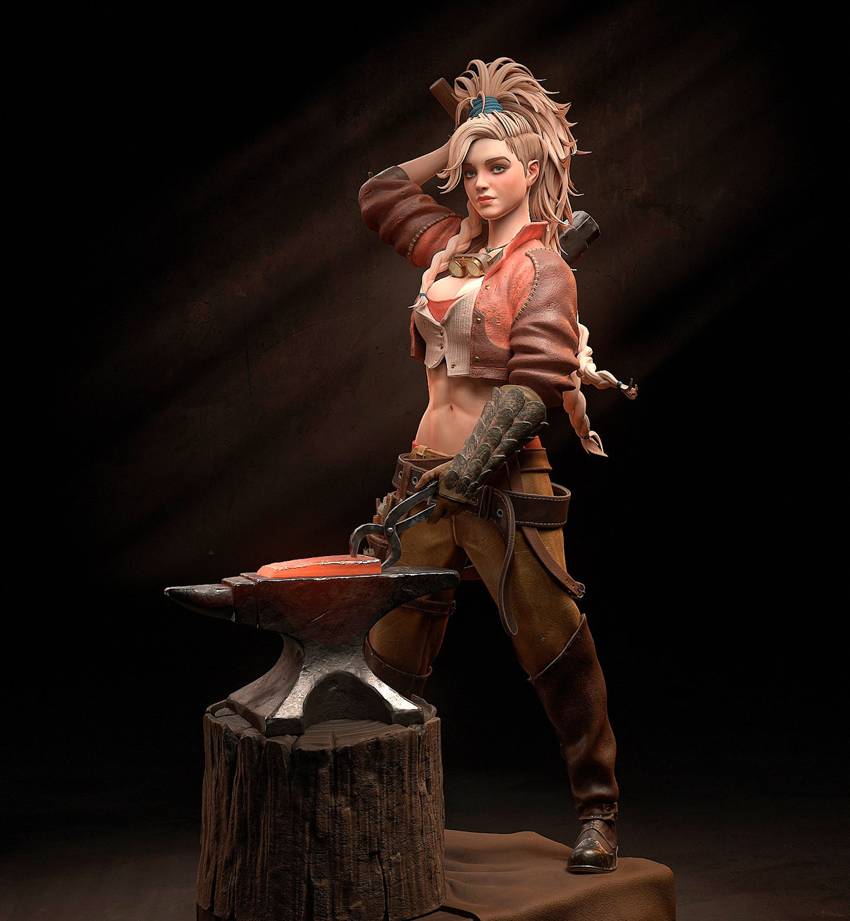 Monster Hunter Gemma STL File 3D Printing Digital STL File Girl Game C ...