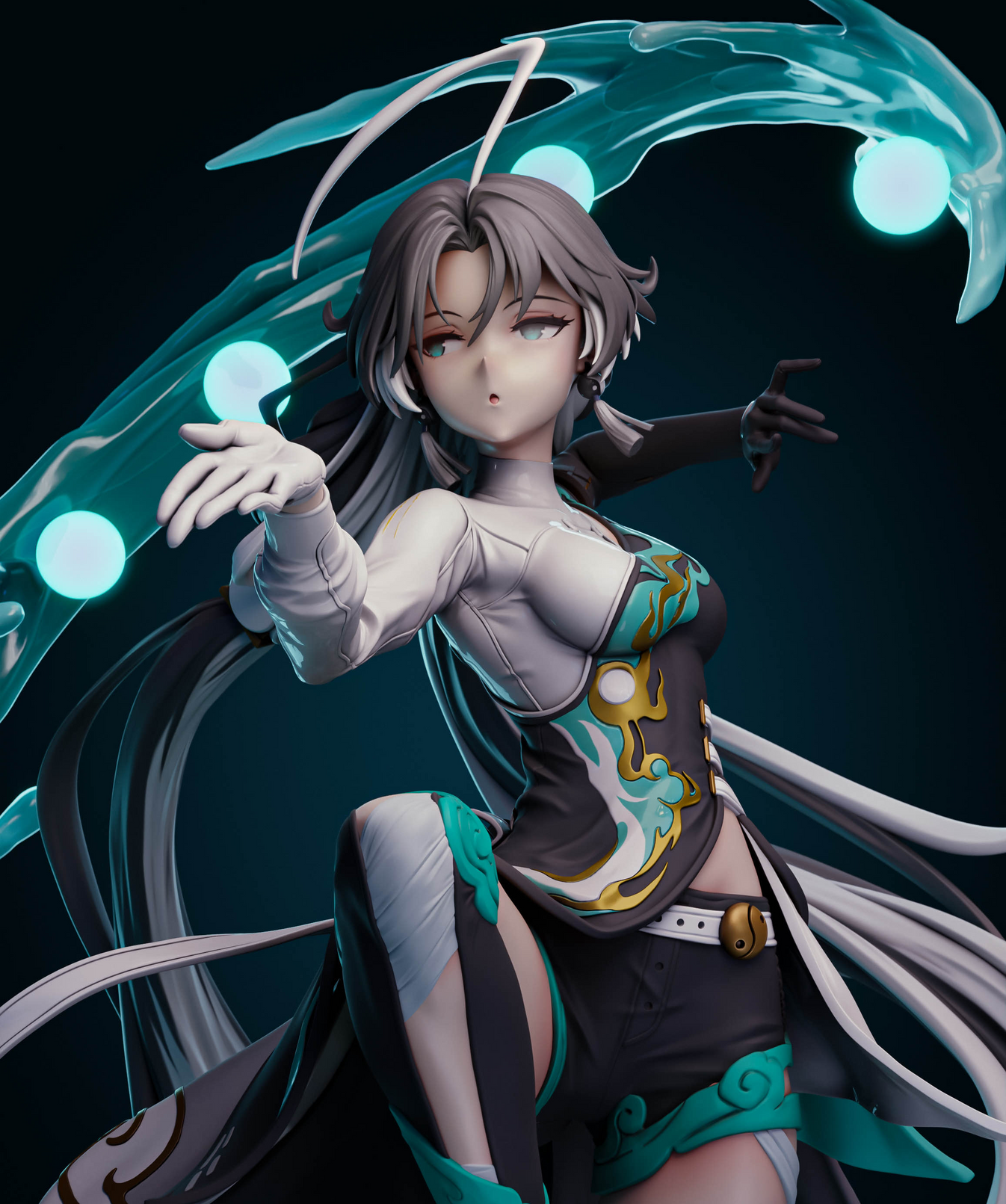 Jianxin STL File 3D Printing Design File Game Character Wuthering Wave ...