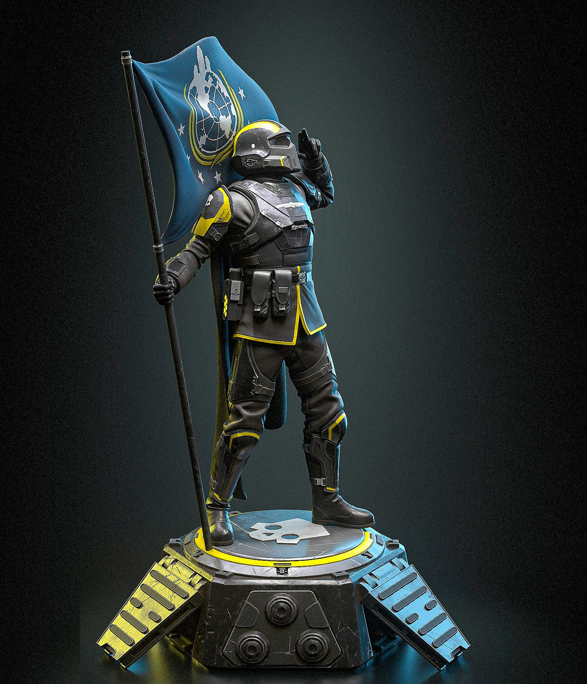 Helldiver STL File 3D Printing Digital STL Design Game Character 0164 ...